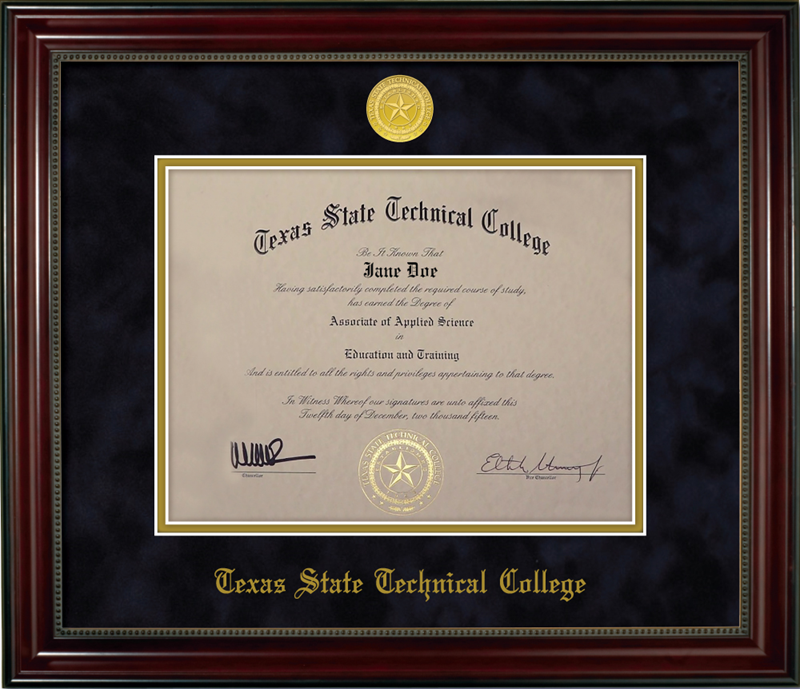TSTC Diploma Medallion 7212 Brown | TSTC Bookstore Harlingen